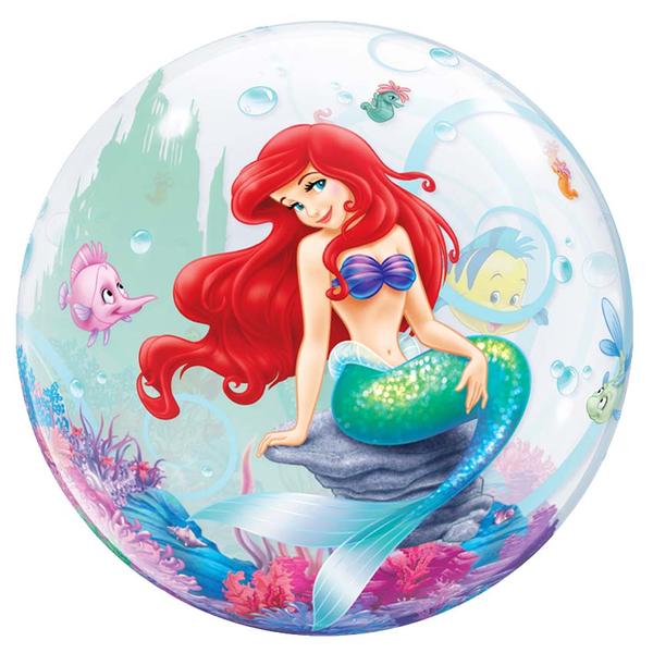 Ariel Mermaid Bubble Balloon – Helium Balloon Inc.