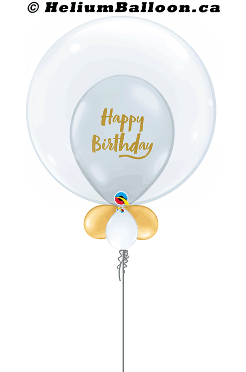 Bubble Happy Birthday (Choose your Style & Colors) – Helium Balloon Inc.