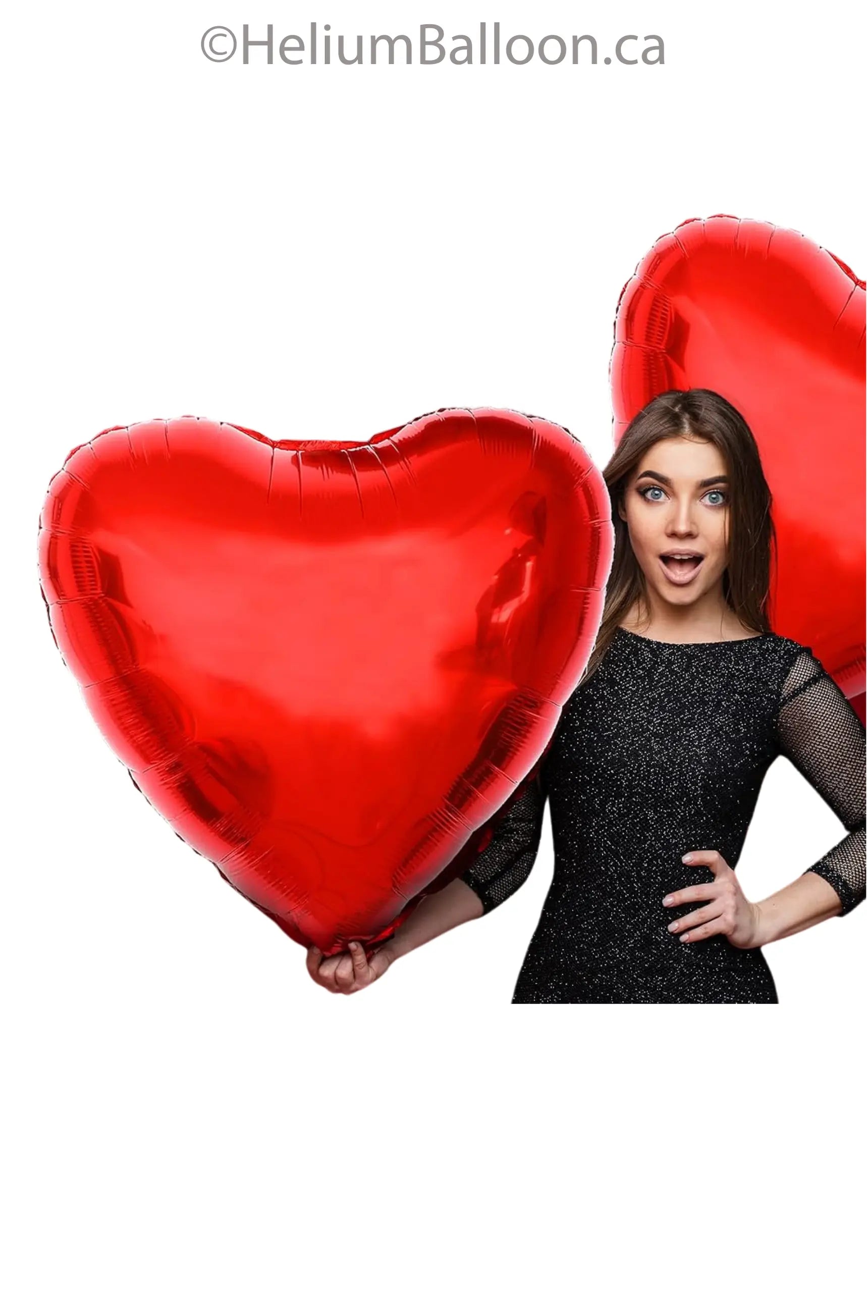 Super Shape Heart Balloon 36 inches - Ruby Red – Helium Balloon Inc.